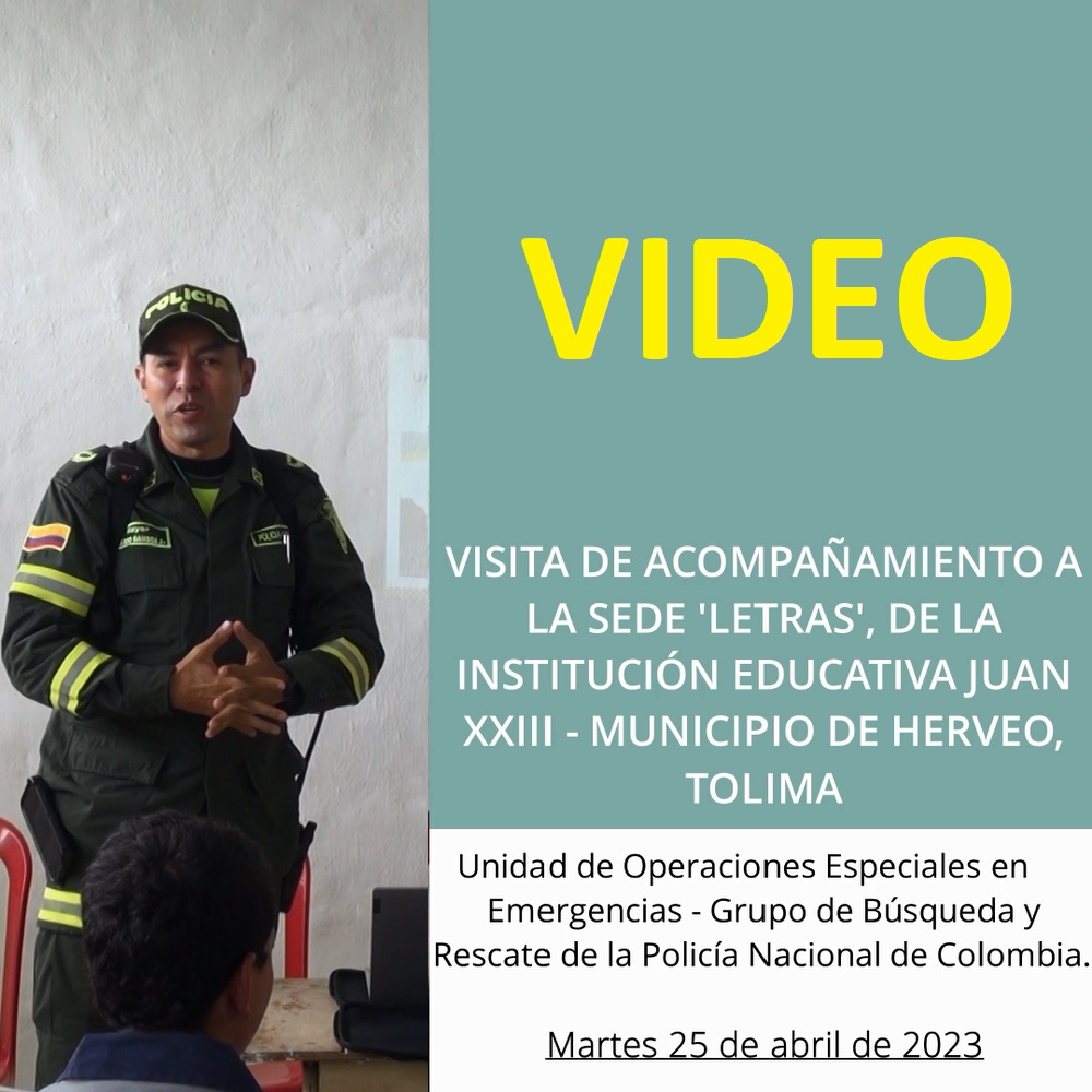 GRUPO DE BÚSQUEDA Y RESCATE DE LA POLICÍA NACIONAL VISITA LA SEDE ...